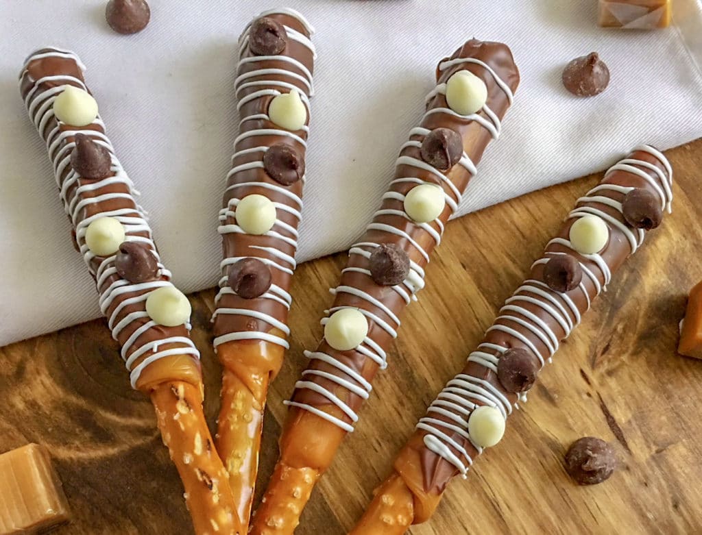 Chocolate Caramel Pretzel Rods - New South Charm: