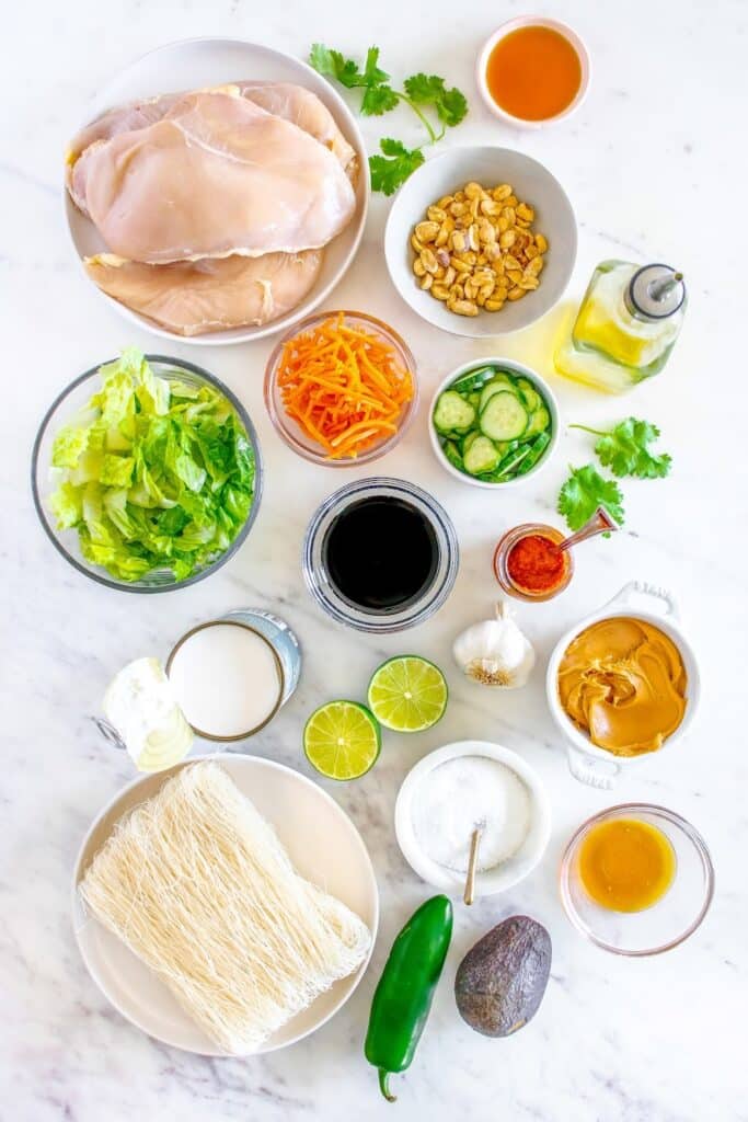 Spring Roll Chicken Salad